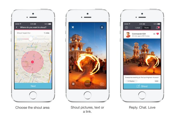 Shout App launched by Sprangle - Location Sharing Social App