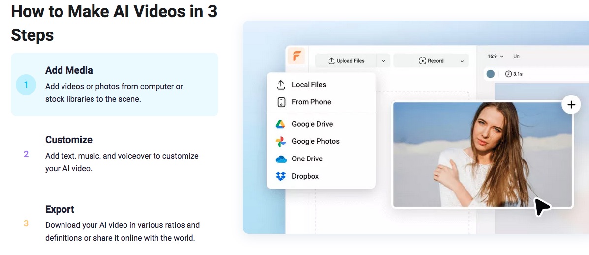 Free AI Video Maker - Text to video in just 1 click - Technary
